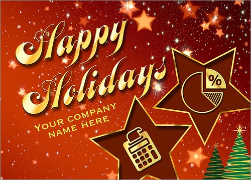 Custom Accounting Christmas Card | Ziti Cards