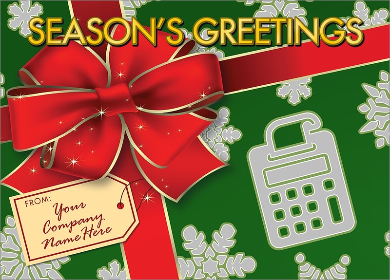 Accounting Gift Wrap (Glossy White) | Ziti Cards