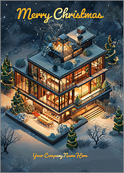 Cool Architecture Christmas Card | Customize Online | Ziti Cards
