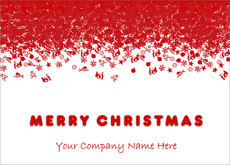 Automotive Christmas Card (Glossy White) | Ziti Cards