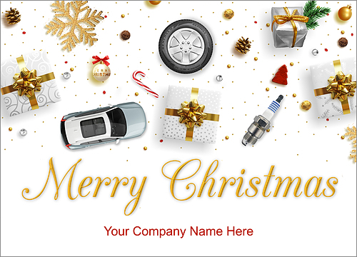 Personalized Automotive Christmas Cards