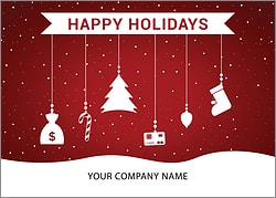 Banking Reindeer Christmas Cards Personalized For Your Business