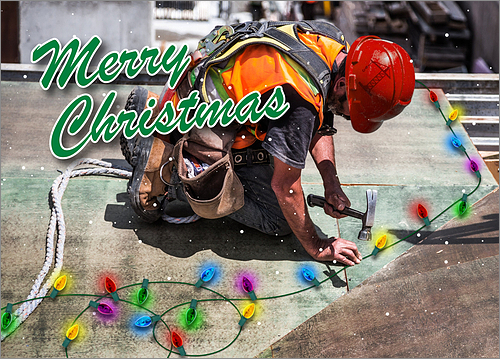 Personalized Construction Christmas Cards | Ziti Cards