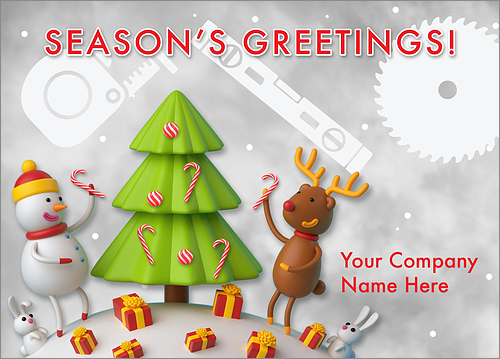 Carpenters Tools Christmas Cards | Ziti Cards