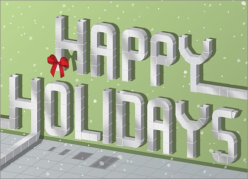 Custom Snowy HVAC Christmas Card | Ziti Cards