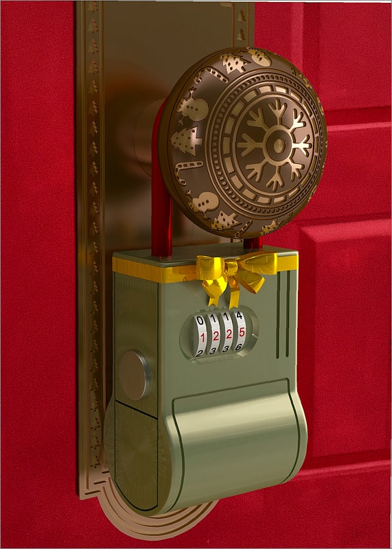 Christmas Lock Box (Glossy) | Ziti Cards