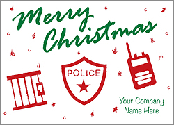 Custom Christmas Law Enforcement Card | Ziti Cards