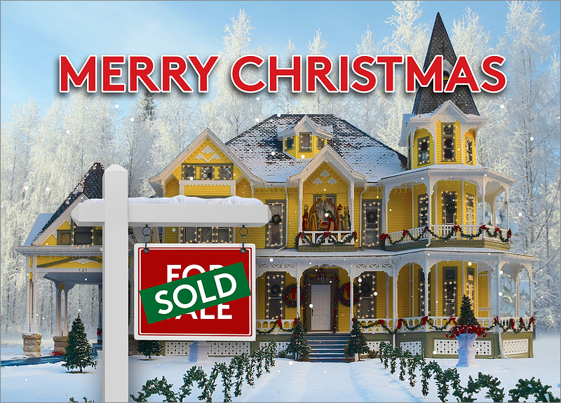 Realtors Tree Christmas Card (Glossy White) | Ziti Cards