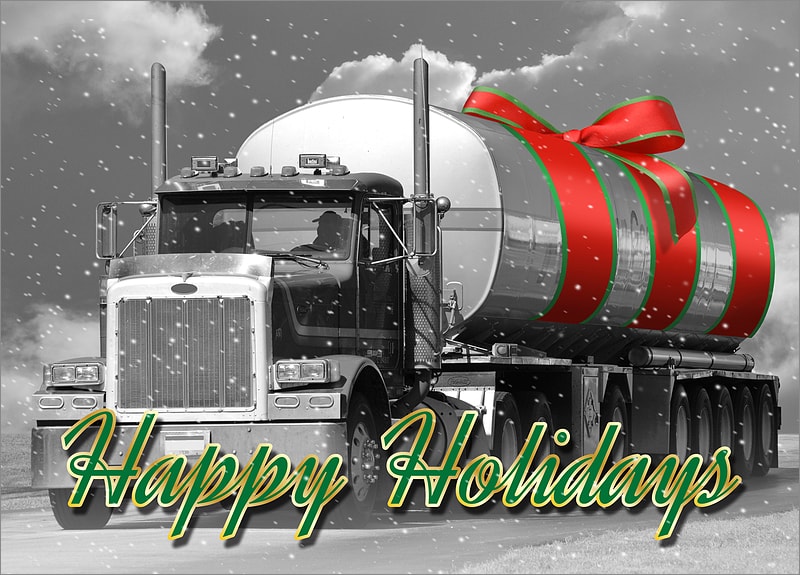 Christmas Tanker (glossy) | Ziti Cards