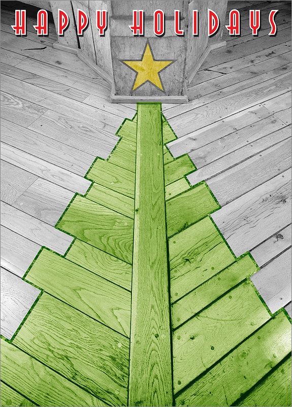 Christmas Tree Flooring (glossy) | Ziti Cards