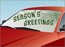 Custom Red Automotive Christmas Cards | Ziti Cards