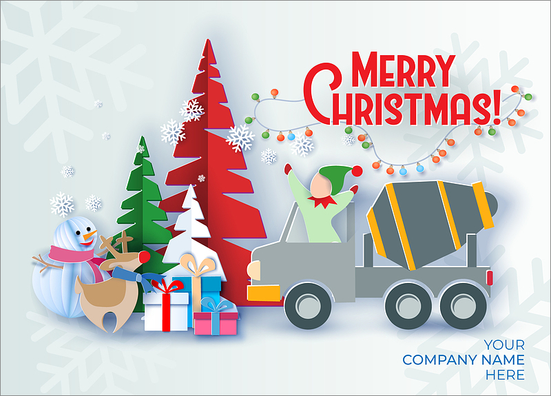 Custom Concrete Merry Elf Cards | Ziti Cards