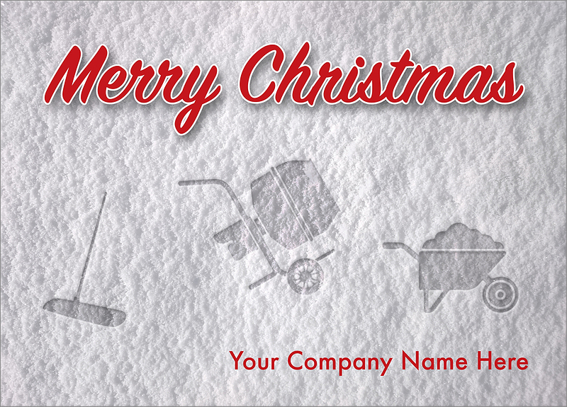 Concrete Snow Print Card - Concrete Snow Print Card