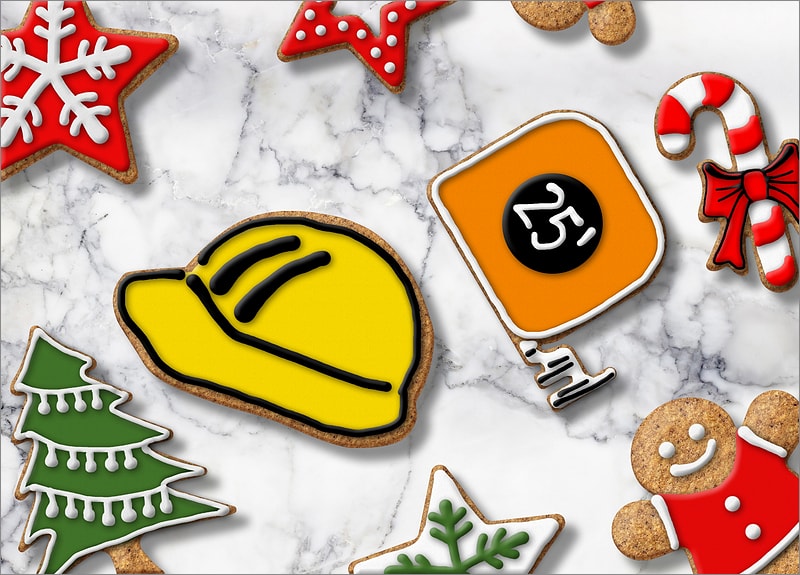 Construction Cookies (Glossy White) | Ziti Cards