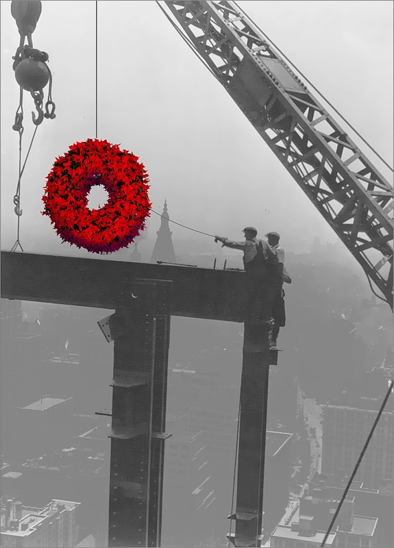 Construction Holiday Wreath (glossy) | Ziti Cards