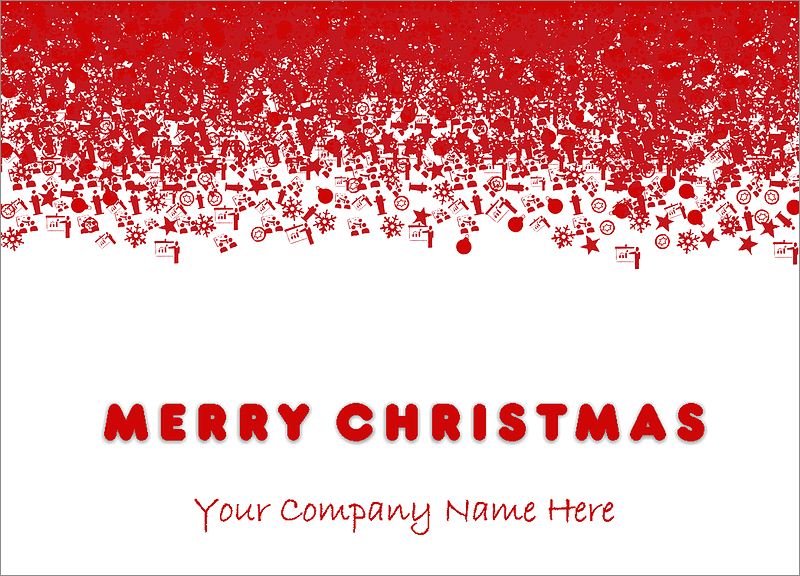 Corporate Christmas Card (Glossy White) | Ziti Cards