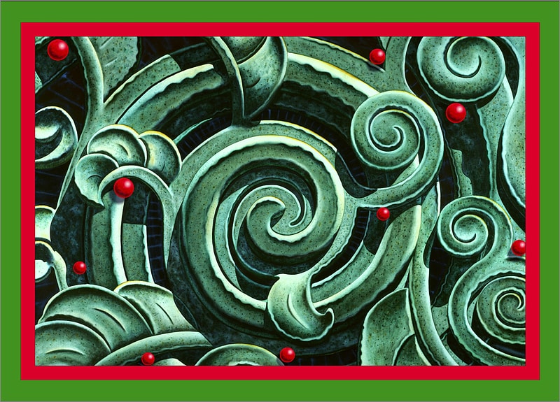 Deco Volute (glossy) | Ziti Cards