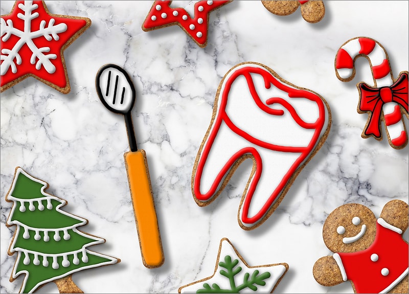 Dental Cookies (Glossy White) | Ziti Cards