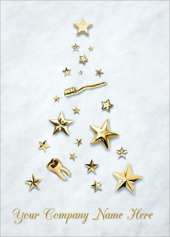 Dental Star Tree (Glossy White) | Ziti Cards