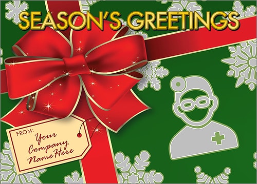 Doctor Christmas Sky Cards Customized For Your Business