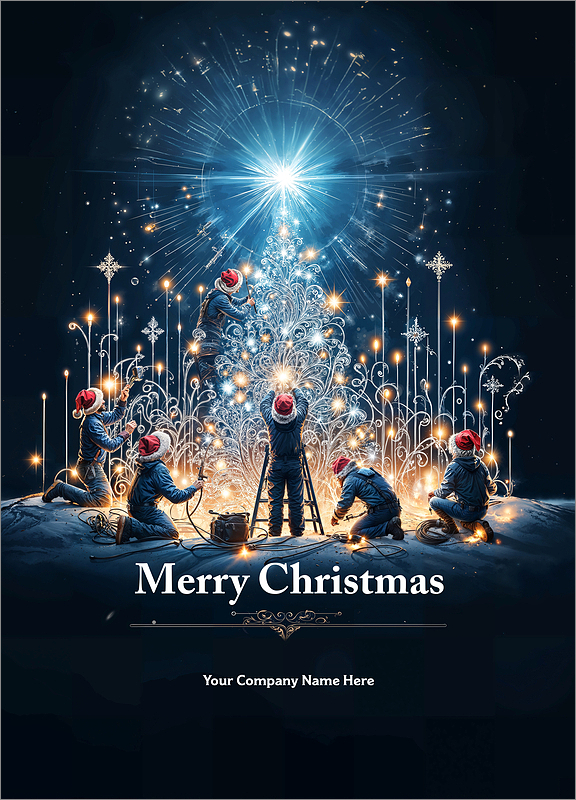Buy Shine Electrical Christmas Card | Ziti Cards