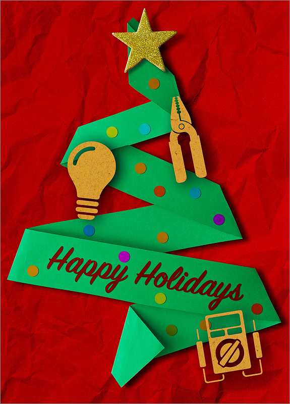 Electrical Green Tree Card - Electrical Green Tree Card