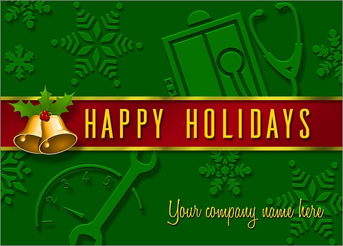 Elevator Gift Wrap Christmas Cards Customized For Your Business