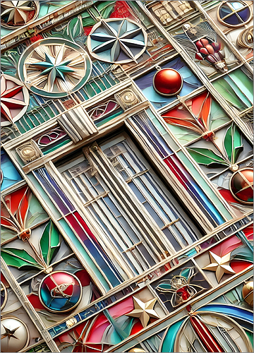 Elevator Gift Wrap Christmas Cards Customized For Your Business