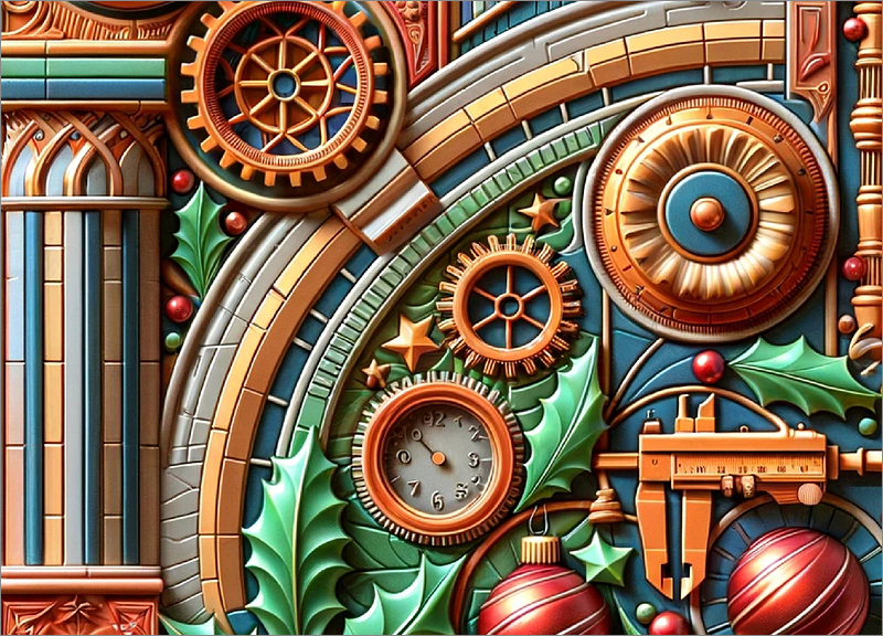 Engineer Christmas Card Genius (Glossy White) | Ziti Cards