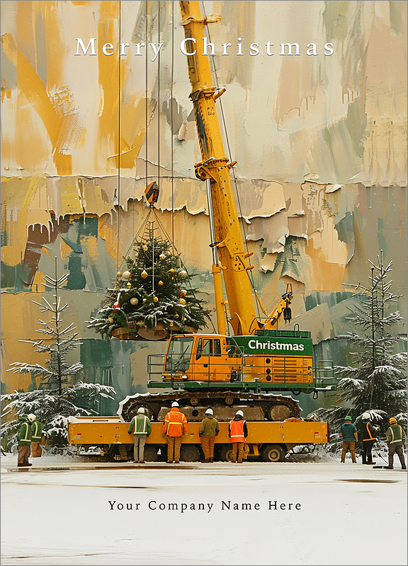 Engineer Christmas Card Mechanic (Glossy White) | Ziti Cards