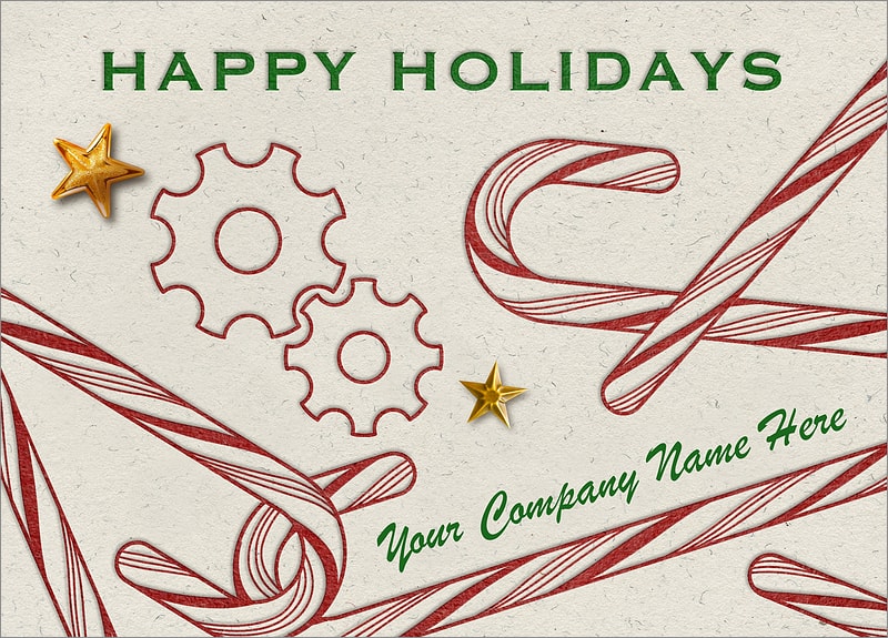 Engineering Candy Canes (Glossy White) | Ziti Cards