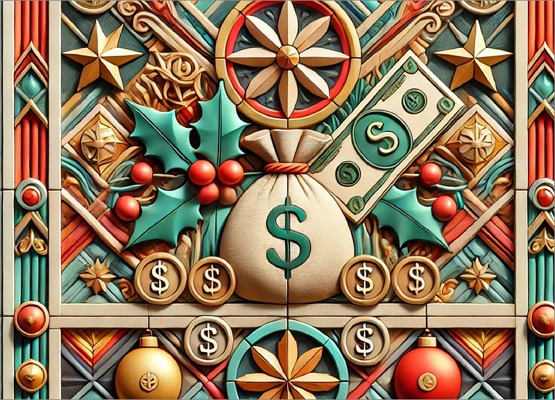 Financial Tools Holiday Card (Glossy White) | Ziti Cards