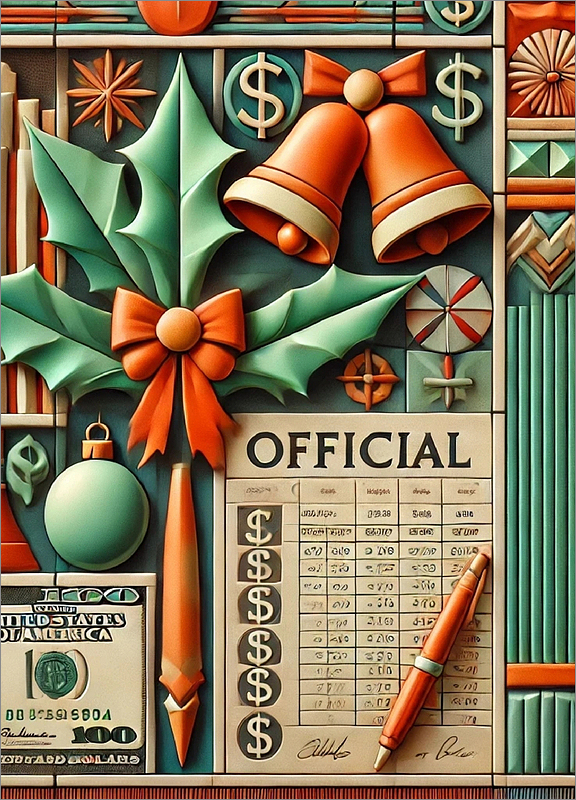 Financial Christmas Card Superior (Glossy White) | Ziti Cards