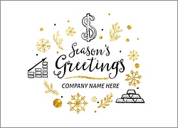 Custom Financial Snowman Holiday Cards | Ziti Cards