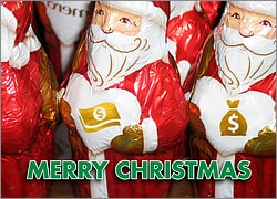 Financial Icons Christmas Cards Customized For Your Business