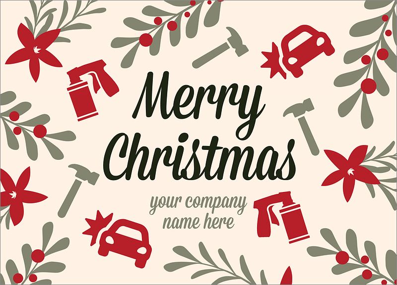 Holiday Body Shop Card (Glossy White) (Glossy White) | Ziti Cards
