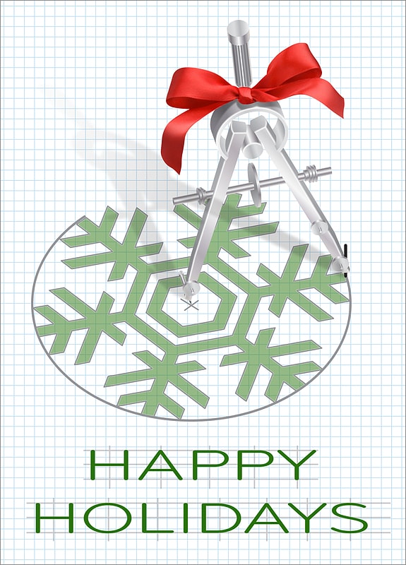Holiday Compass (glossy) | Ziti Cards