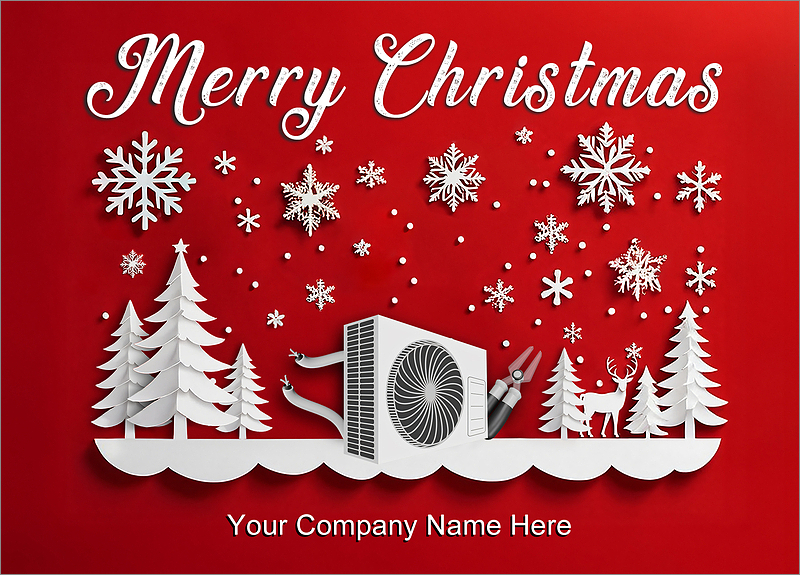 Holiday Heating Card (Glossy White) | Ziti Cards