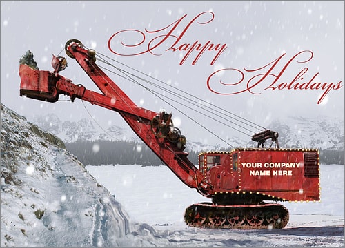 Custom-Made Construction Holiday Cards | Ziti Cards