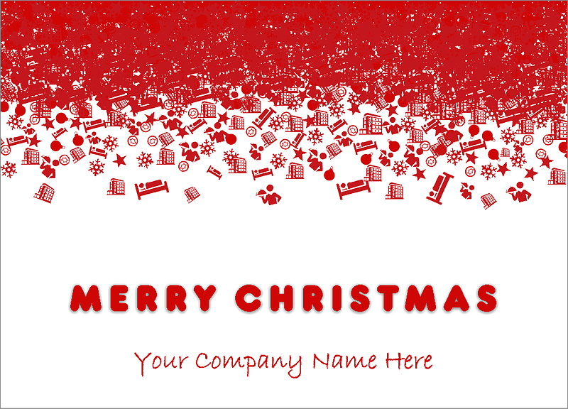 Hotel Christmas Card (Glossy White) | Ziti Cards