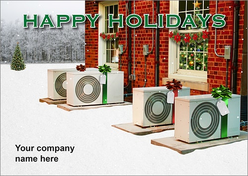 Personalized Air Conditioning Christmas Cards | Ziti Cards