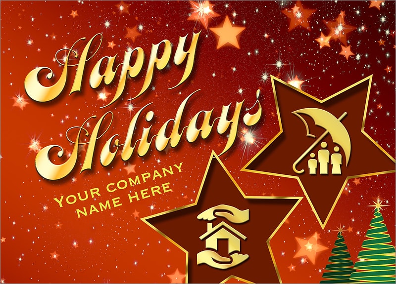 Insurance Christmas Sky (Glossy White) | Ziti Cards