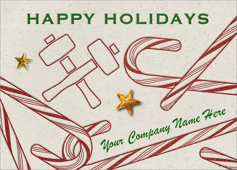 Ironworker Star Tree (Glossy White) | Ziti Cards