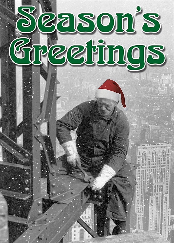 Ironworker Star Tree (Glossy White) | Ziti Cards