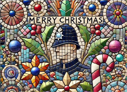 Police Christmas Card Modern - Police Christmas Card Modern