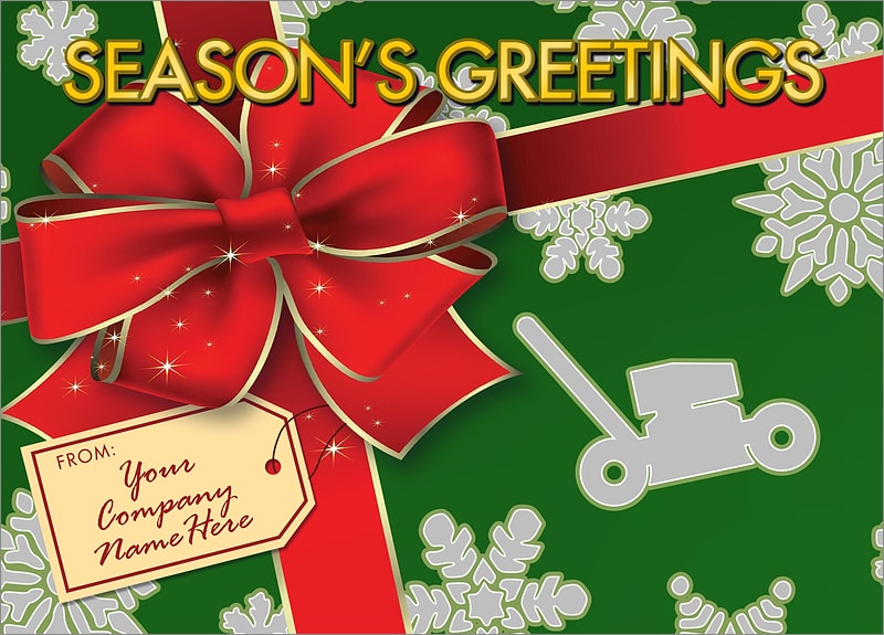 Lawn Care Gift Wrap (Glossy White) | Ziti Cards