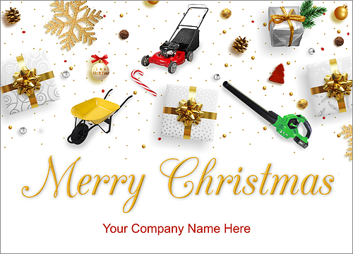 Lawn Care Gift Wrap Christmas Cards Customized For Your Business