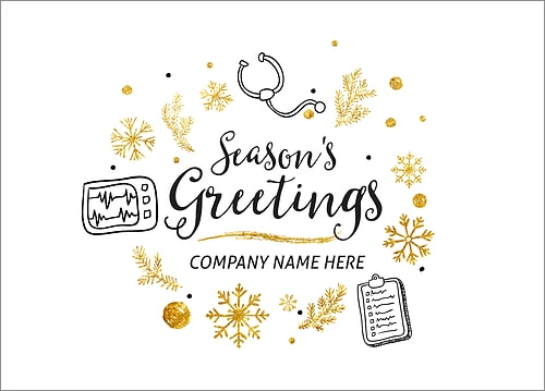 Medical Christmas Gift Cards | Custom Medical Holiday Cards