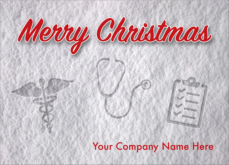 Medical Snow Print Card (Glossy White) | Ziti Cards
