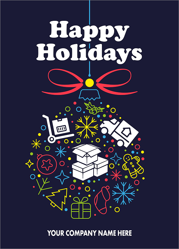 Merry Moving Greeting Card (Glossy White) | Ziti Cards